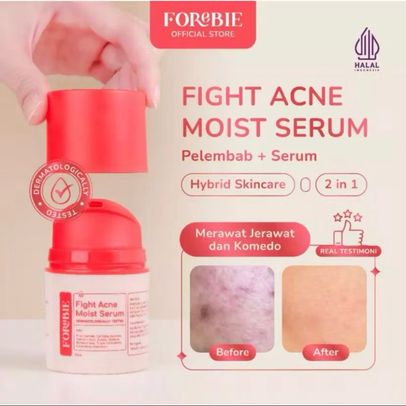 Jual forebie fight acne moist serum (new) | Shopee Indonesia