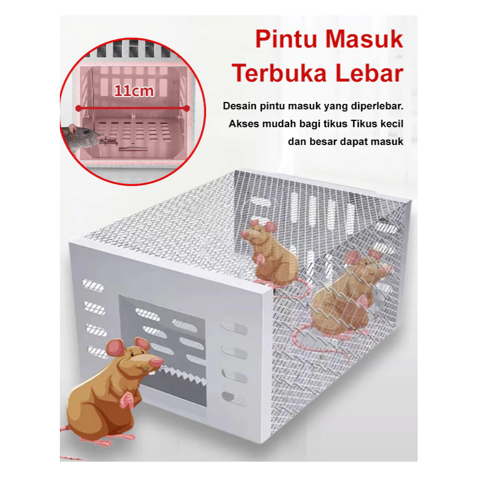 Jual PERANGKAP TIKUS MODEL KANDANG JUMBO BESAR GALVANIES | Shopee Indonesia