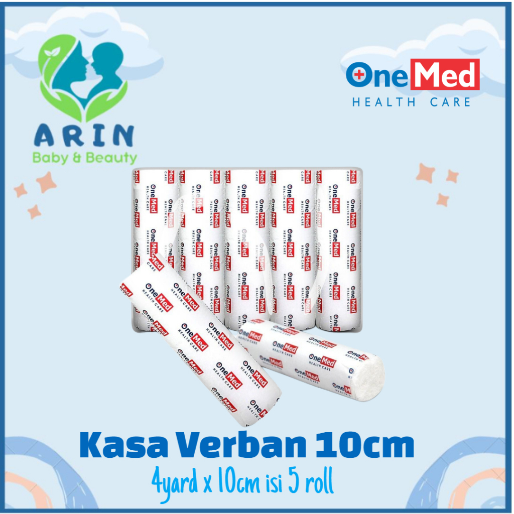 Jual Kasa Verban / Perban 4yard x 10cm OneMed (isi 5 roll) | Shopee ...