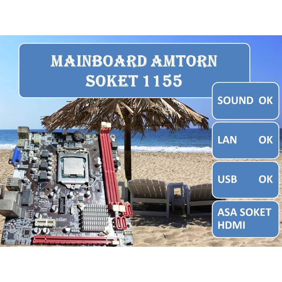Jual MAINBOARD PC AMTRON SOKET 1155 | Shopee Indonesia