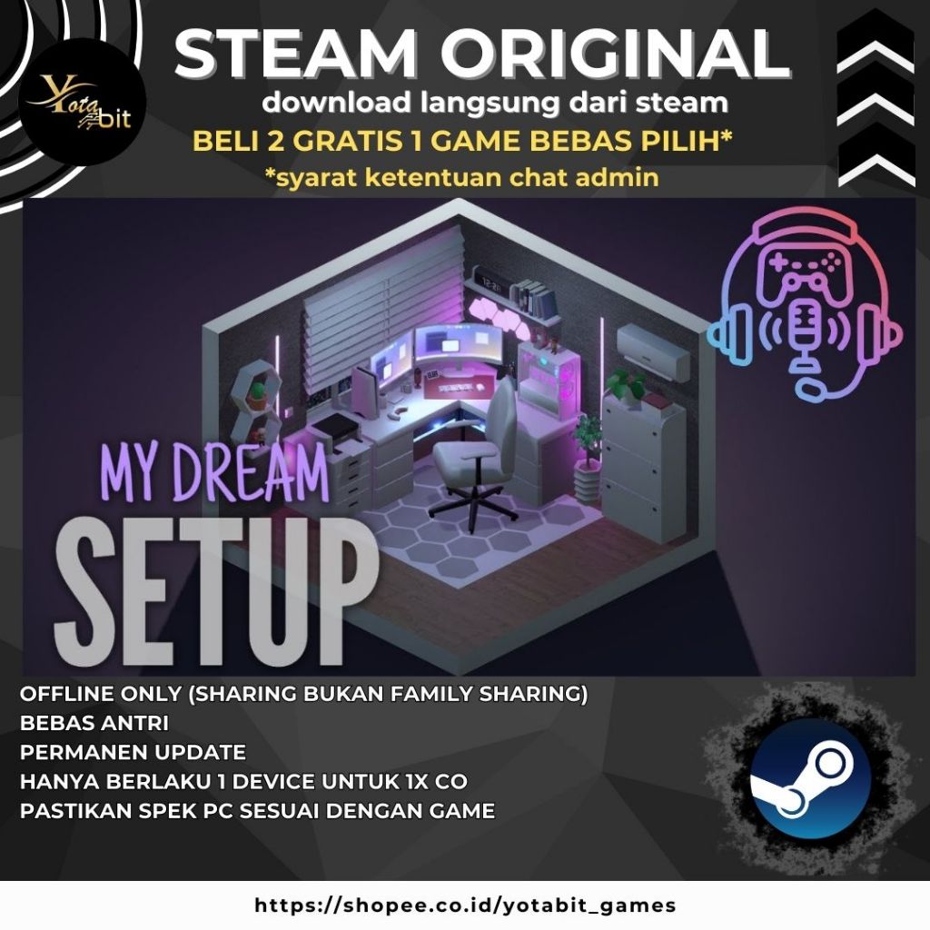 Jual My dream setup PC Sharing Original Offline | Shopee Indonesia