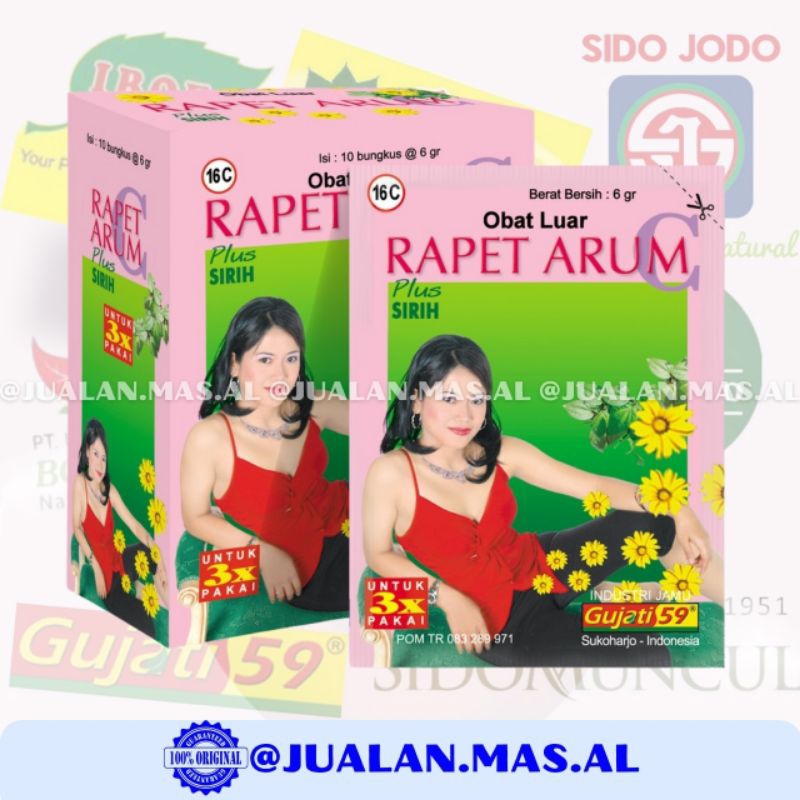 Jual GUJATI - RAPET ARUM CEBOK (ISI 10 SACHET) | Shopee Indonesia