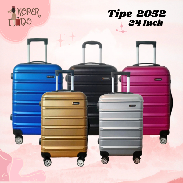 Jual Koper Travel POLO FANS Tipe 2052 24 inch Koper Bagasi Koper ABS ...