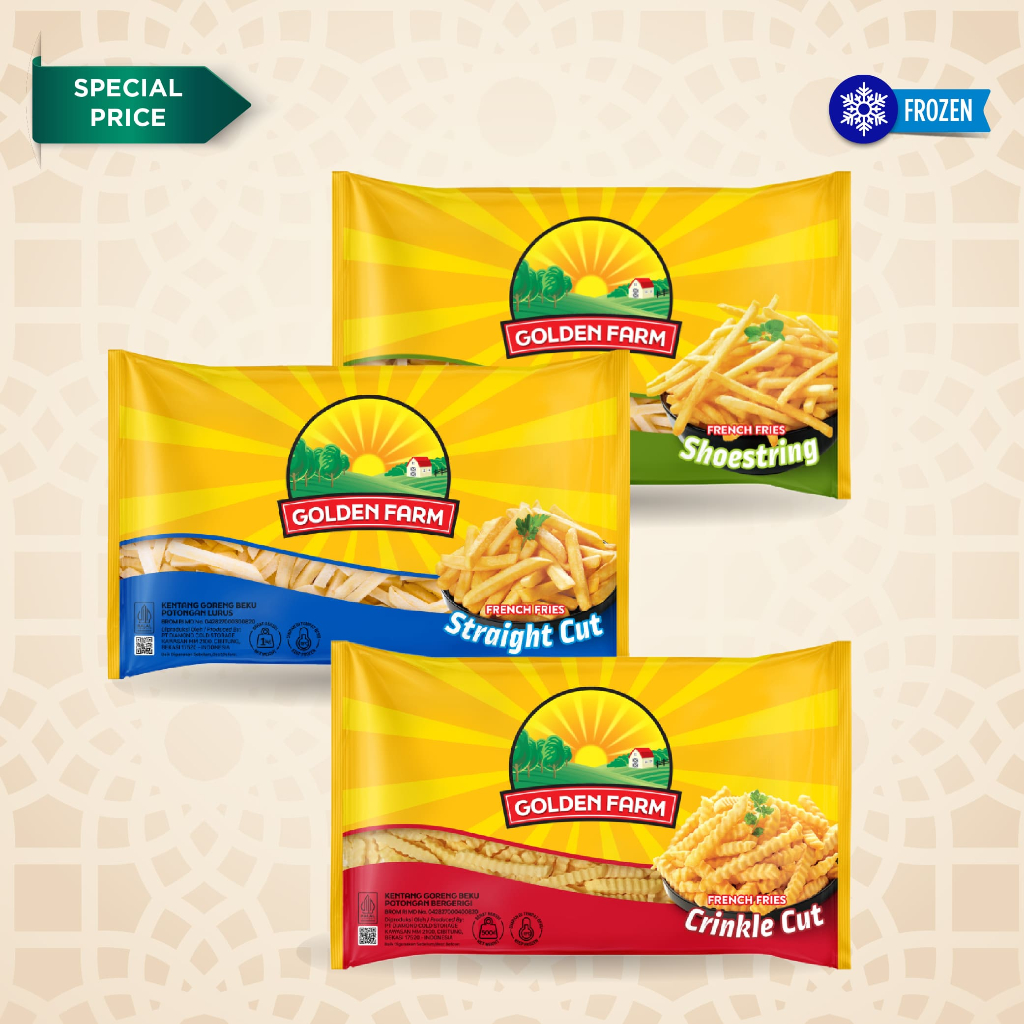 Jual PROMO SPECIAL PRICE GOLDENFARM FRENCH FRIES 1 KG | Shopee Indonesia