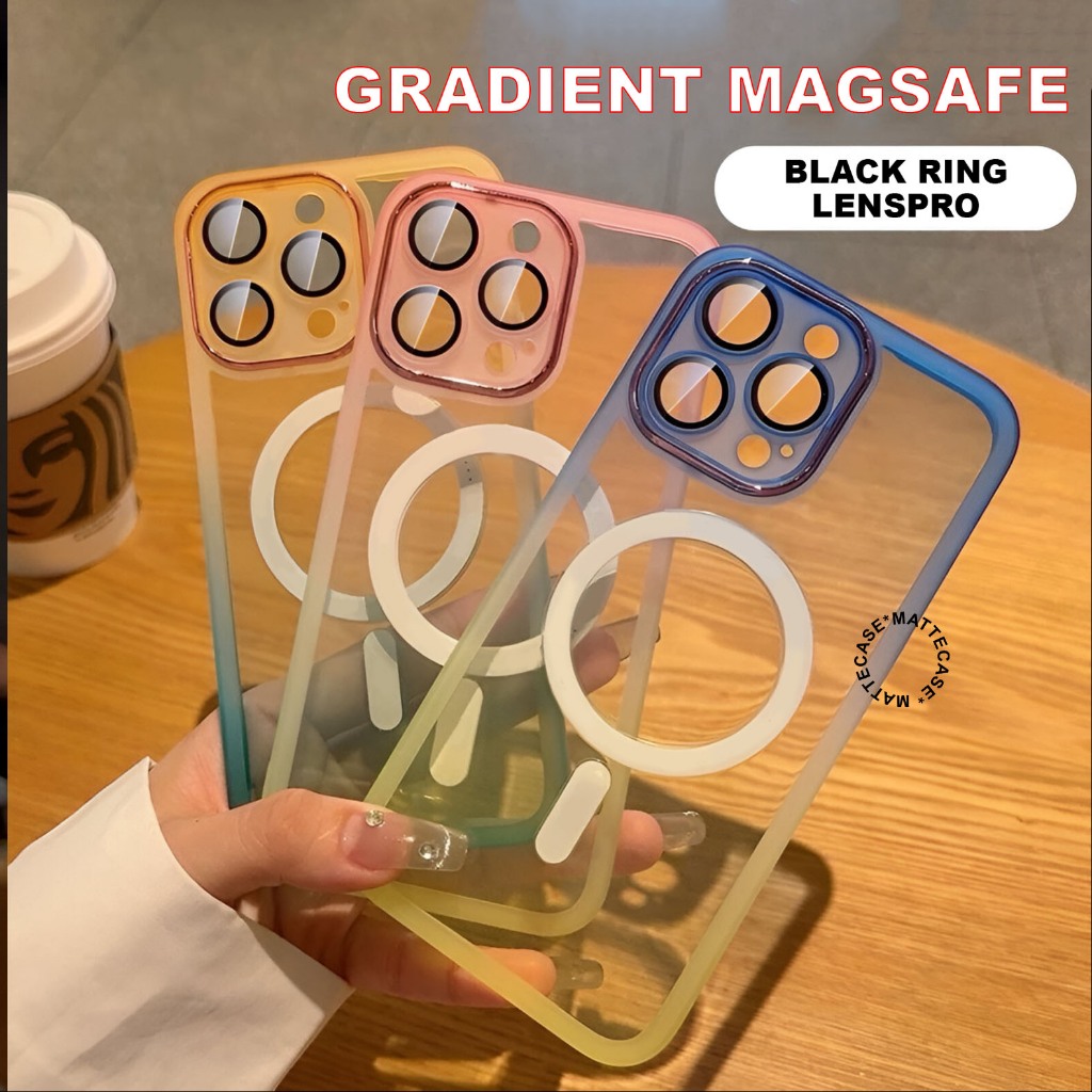 Jual Gradient Magsafe Case - Softcase Fullcover Compatible For Iphone X ...