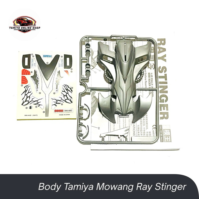 Jual Rep Tamiya Body Tamiya Ray Stinger Super 1 Chassis S1 Mini 4WD ...
