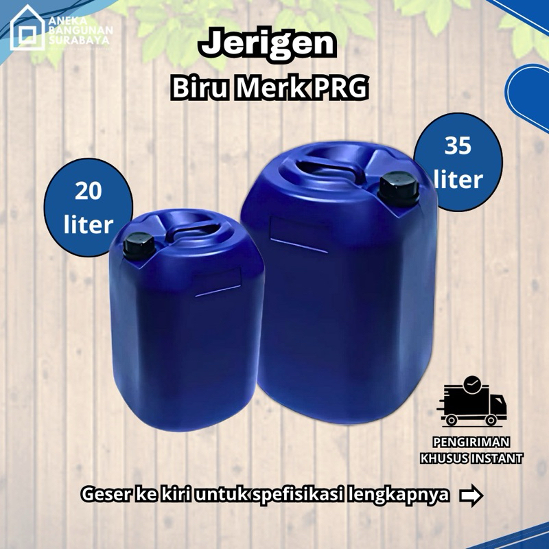Jual Jerigen plastik merk PRG bahan HDPE food grade 20L 35L | jirigen ...