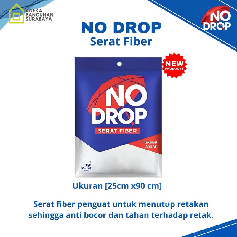 Jual Serat fiber NO DROP 25x90cm - penutup penambal retak anti bocor ...