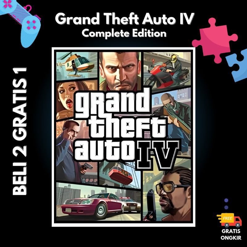 Jual GTA 4 | Grand Theft Auto IV | Complete Edition - PC Games | Shopee ...