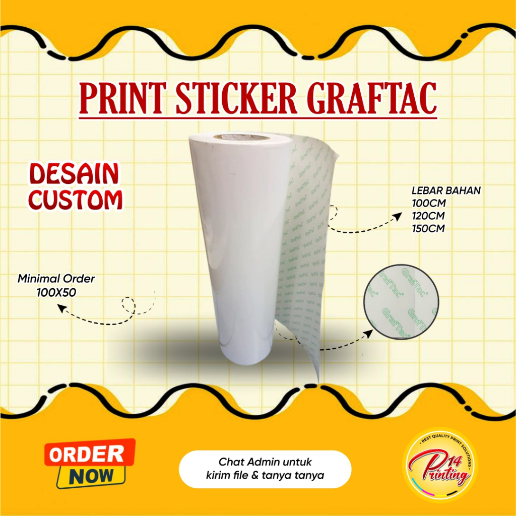 Jual Print Sticker Graftac Custom Desain | Sticker Outdoor | Sticker ...