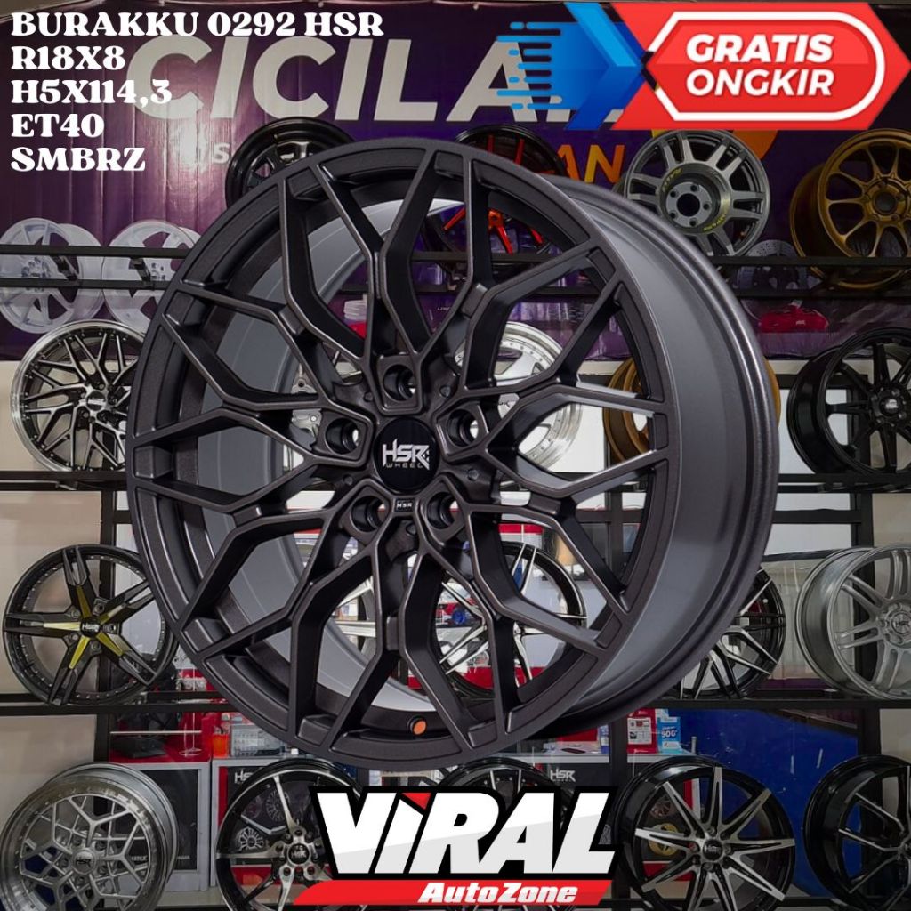 Jual Velg Mobil Ring 18 HSR BURAKKU R18 UNTUK CRETA , TUCSON , COUPE , SANTAFE | Shopee Indonesia