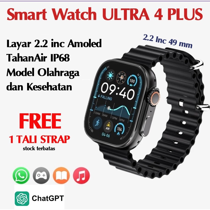 Jual Smart Watch Ultra 4 Plus Jam Tangan | Shopee Indonesia