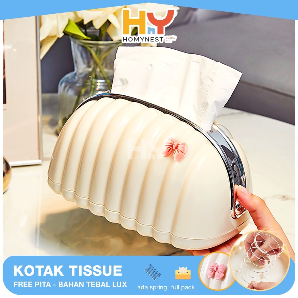 Jual HOMYNEST Kotak Tisu Motif Kerang Tempat Tisu Aestetic Mini Pouch ...