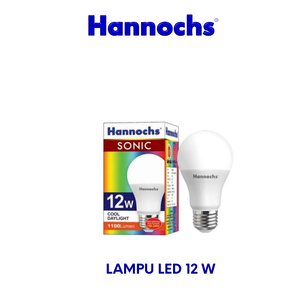 Jual Lampu LED HANNOCHS SONIC 12 Watt Garansi 1 TAHUN | Shopee Indonesia