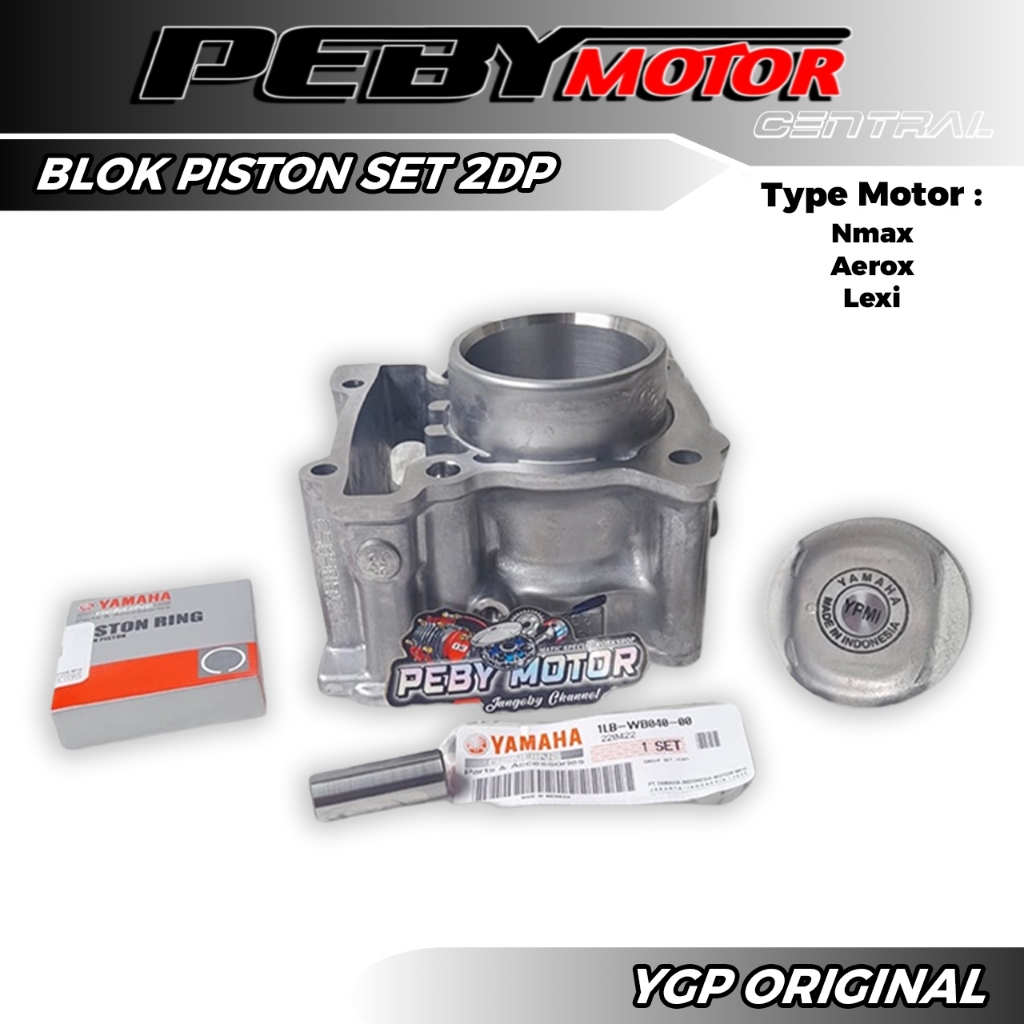 Jual Blok Piston SET Nmax Aerox Lexi 155 ORIGINAL Resmi YGP 2DP-WB016 ...
