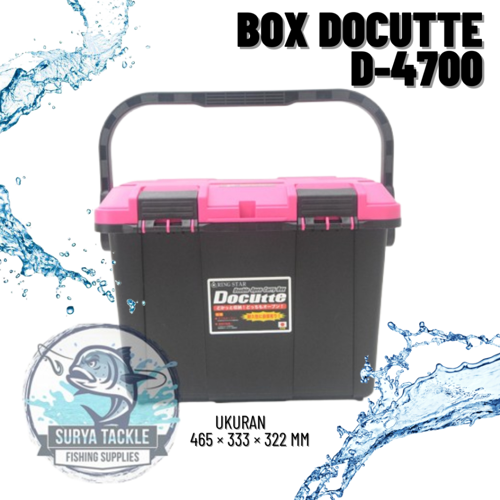 Jual Tackle Box Docutte 4700-PINK Kotak Pancing/Tool Box Original Japan ...