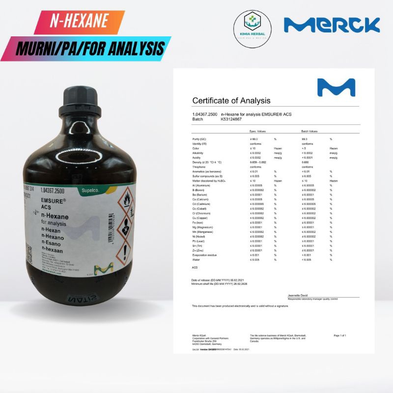 Jual N-Hexane For Analysis (100 mL) | Shopee Indonesia