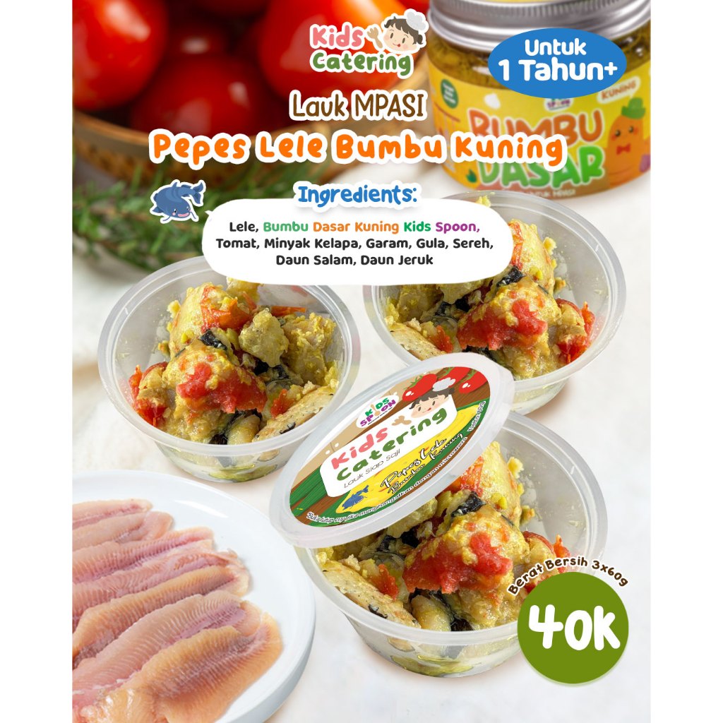 Jual Kids Spoon Lauk Mpasi Pepes Lele Bumbu Kuning (Frozen) | Shopee ...