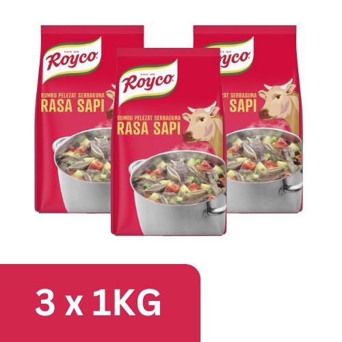 Jual Royco Bumbu Pelezat Rasa Sapi 1Kg - 3 Pouch | Shopee Indonesia