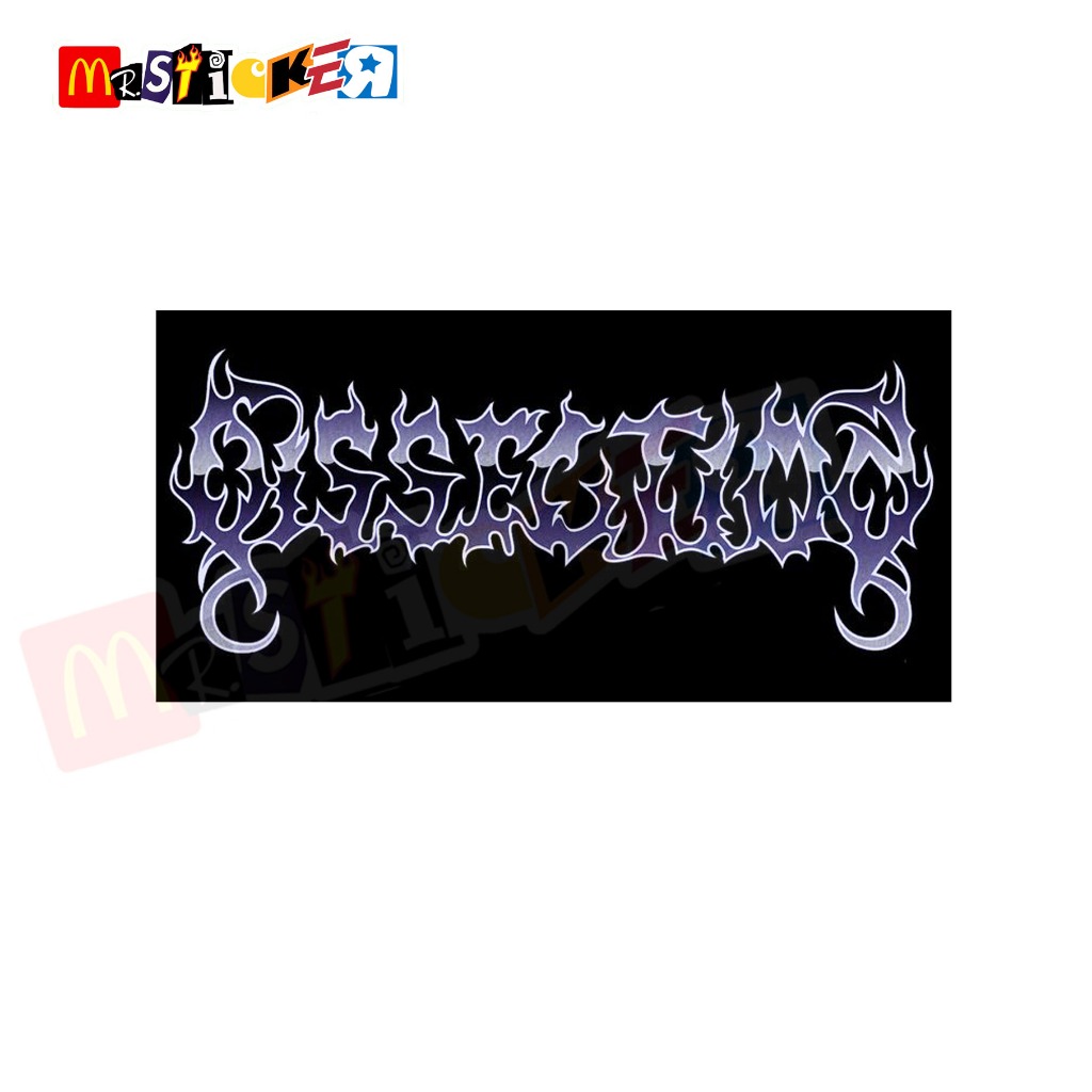 Jual sticker band DISSECTION logo stiker black death metal | Shopee ...