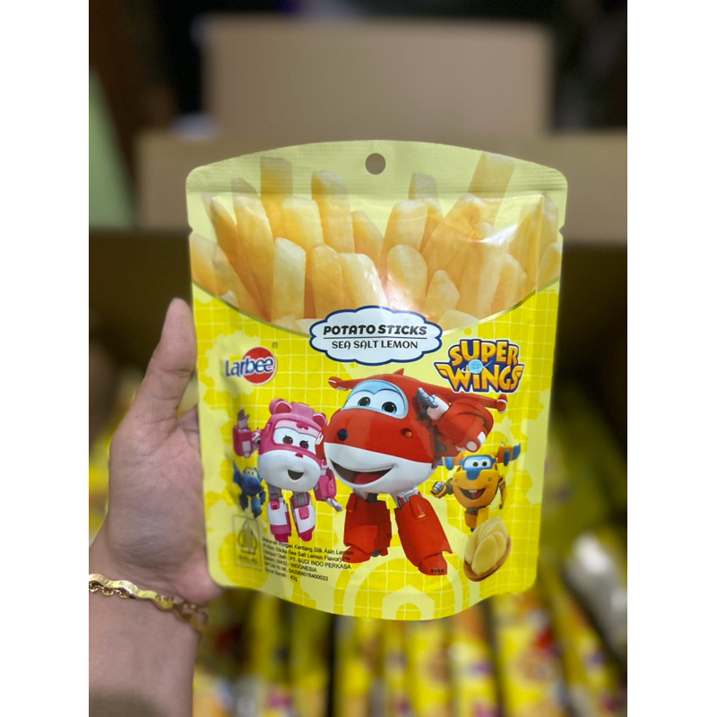 Jual Larbee Potato Sticks Special Edition Super Wings 40g | Shopee ...