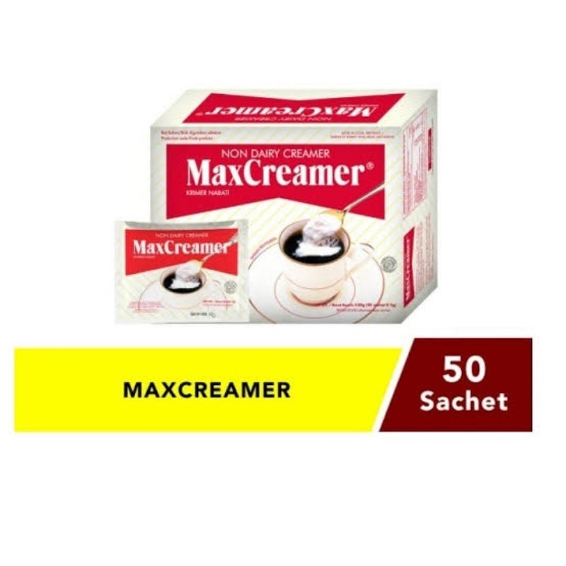 Jual Max creamer sachet/ krimer sachet isi 50pcs/ creamer sachet hotel ...