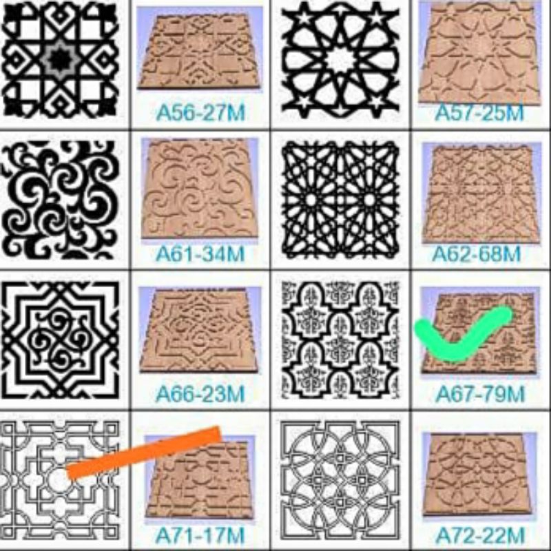 Jual Cetakan Masif CNC Panel Dinding Model A bahan Spons Eva | Shopee ...