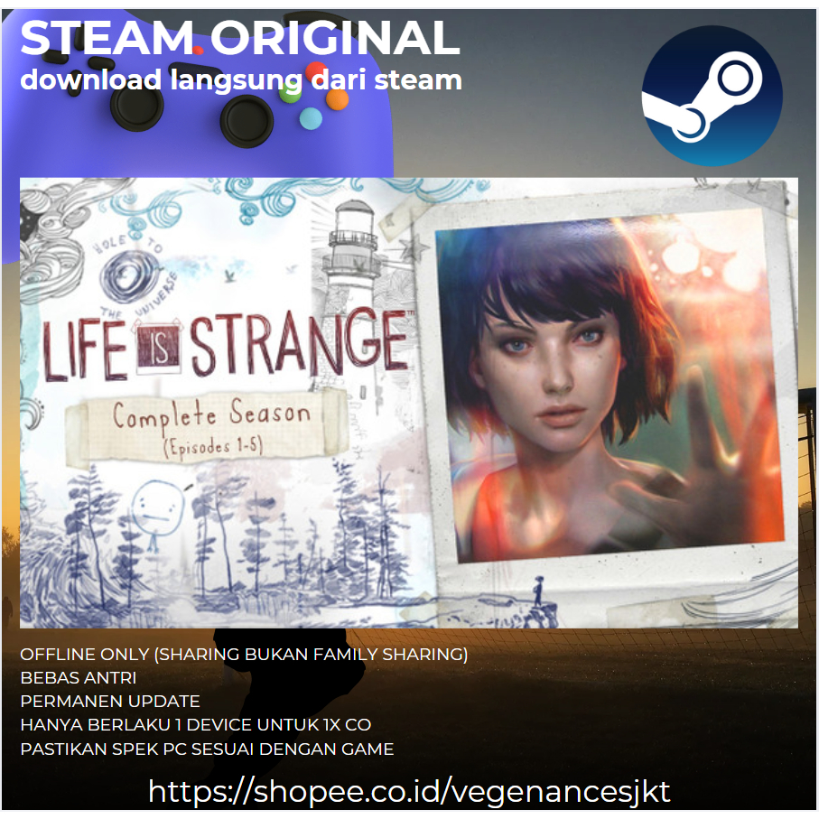 Jual Life is Strange Complete Season (Episodes 1-5) MAC PC Game + Mac ...