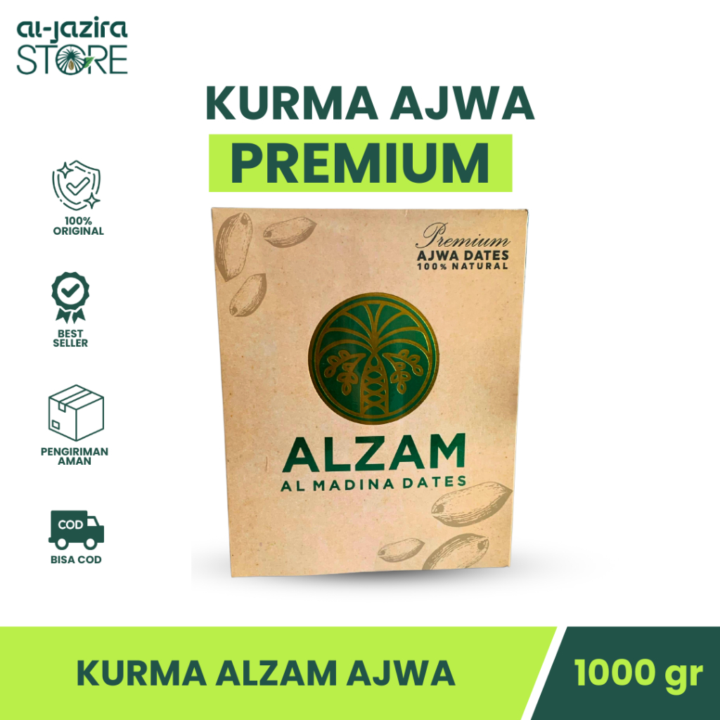 Jual Kurma Ajwa Nabi Super 1 Kg ALZAM Al Madina Premium Asli Madinah ...