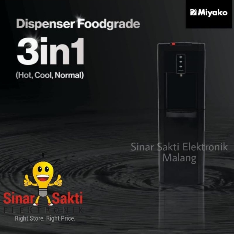 Jual Dispenser Miyako WDP 500 WDP500 Galon Bawah 3 Kran Hot Cool Normal ...