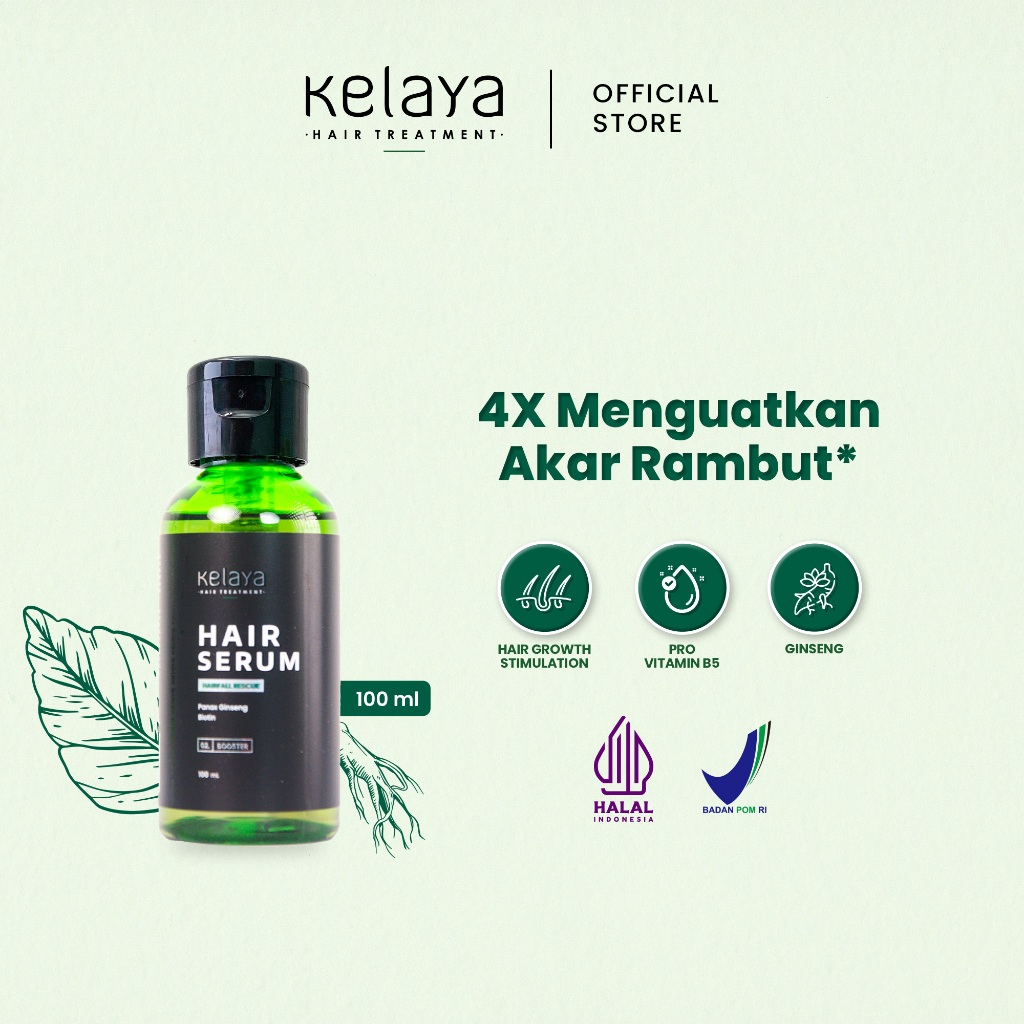 Jual Kelaya Serum Rambut 100ml Hair Treatment - Penumbuh Rambut Rontok ...