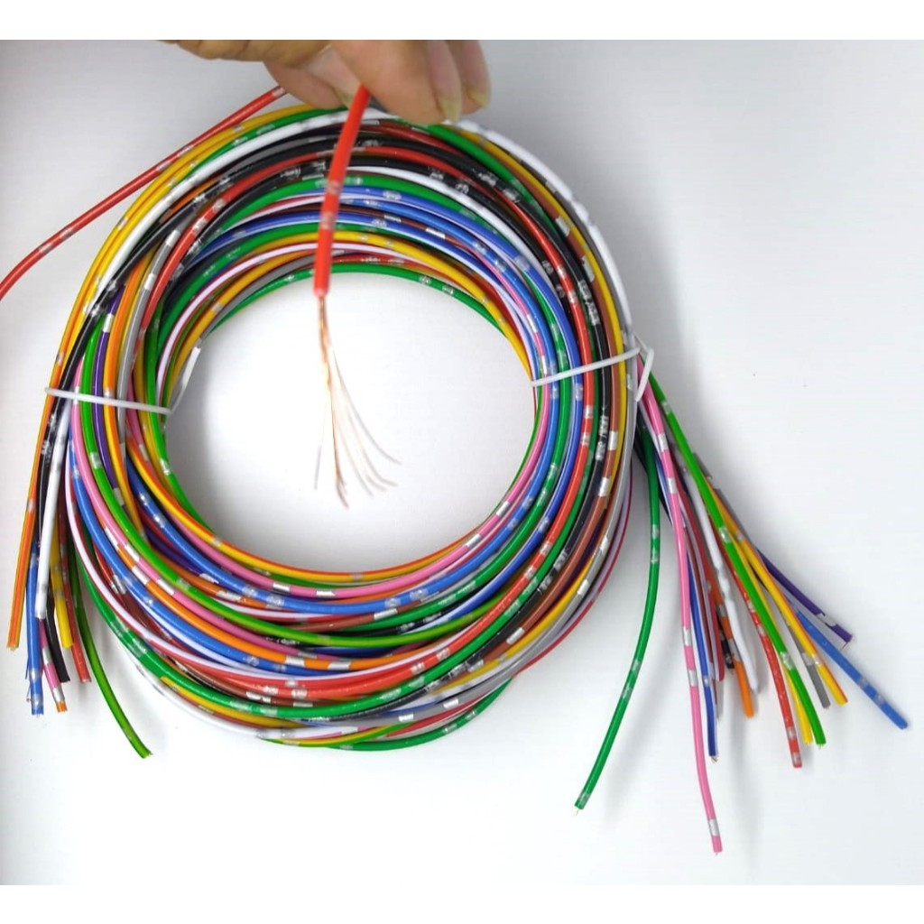 Jual kabel bintik paket 15 warna / untuk kelistrikan mobil dan motor ...