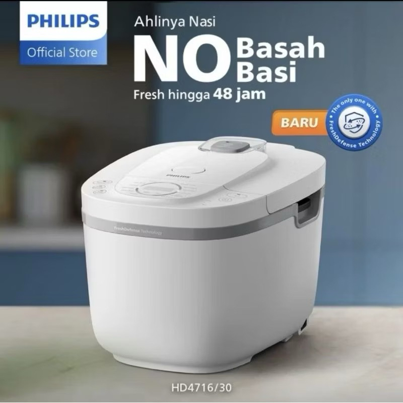 Jual Magic Com Rice Cooker Philips HD-4716 Digital 1.8L 1.8Liter 3000 ...