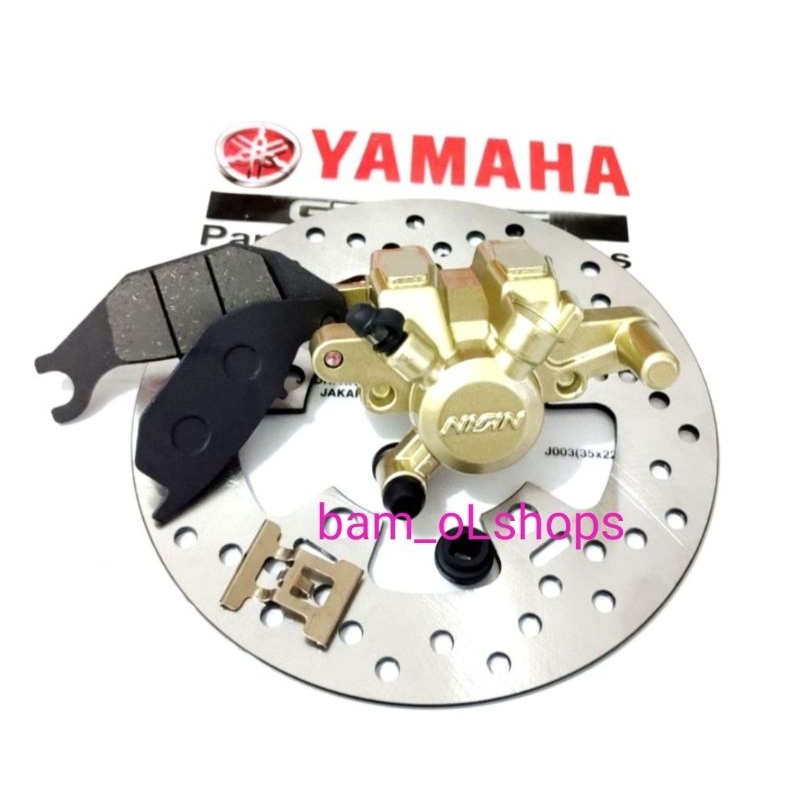 Jual piringan cakram belakang+kaliper belakang Yamaha Vixion new,MX king 150 | Shopee Indonesia