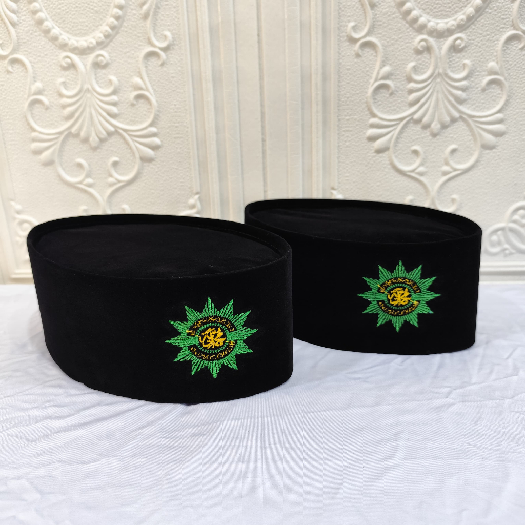 Jual ORIGINALL!! Peci Songkok Kopiah Hitam Logo Muhammadiyah Bordir ...