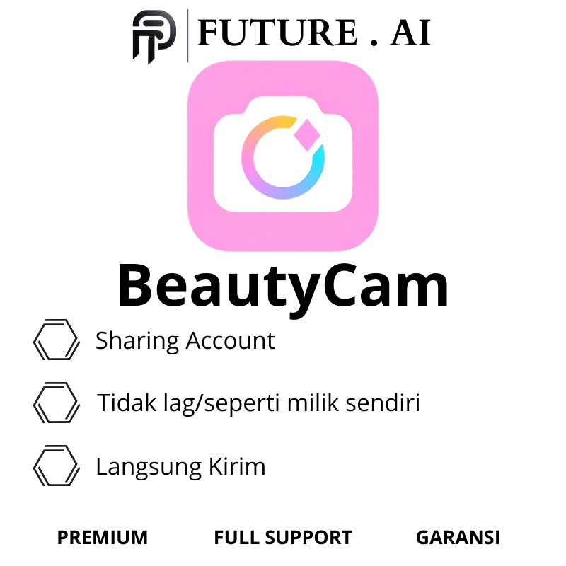 Jual future ai beautycam - Sharing Accout | digunakan untuk mengedit foto selfie. | Shopee Indonesia