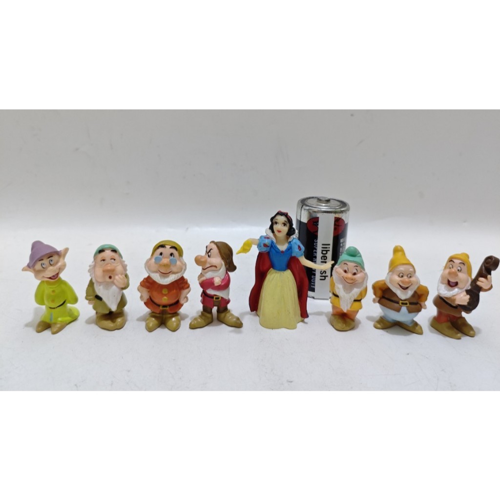 Jual Set Disney snow white & seven dwarfs doc grumpy happy sleepy ...