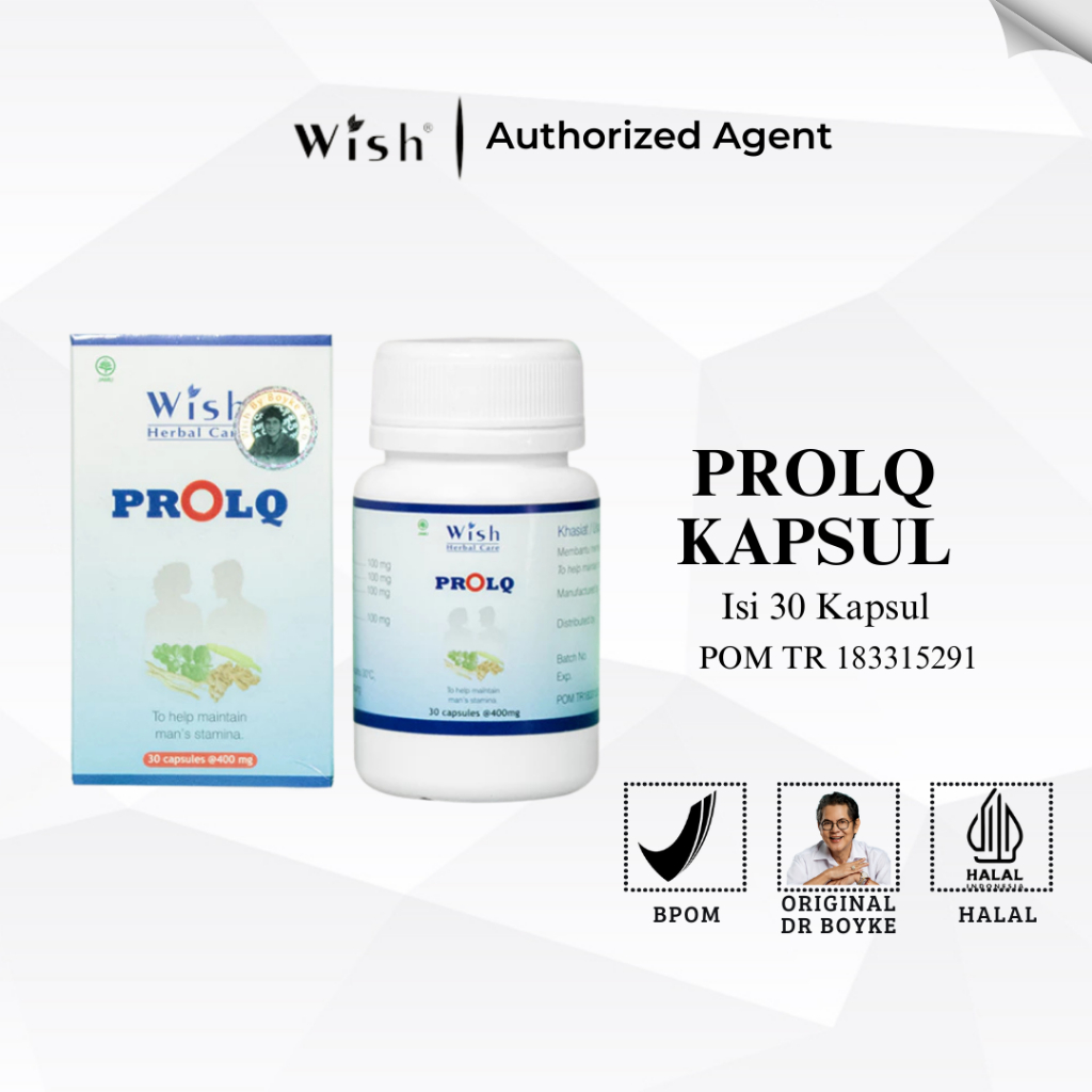 Jual Wish Prolq Kapsul By dr Boyke - Multivitamin Pria 30 Kapsul ...