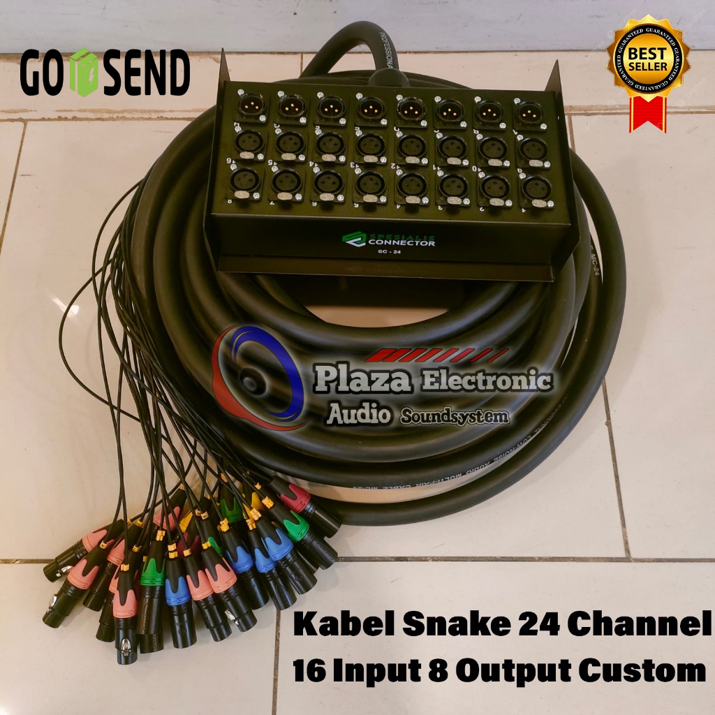 Jual Kabel Snake APOLLO Isi 24 Ch/Snake Cable Isi 24 Channel 16 Input 8 ...