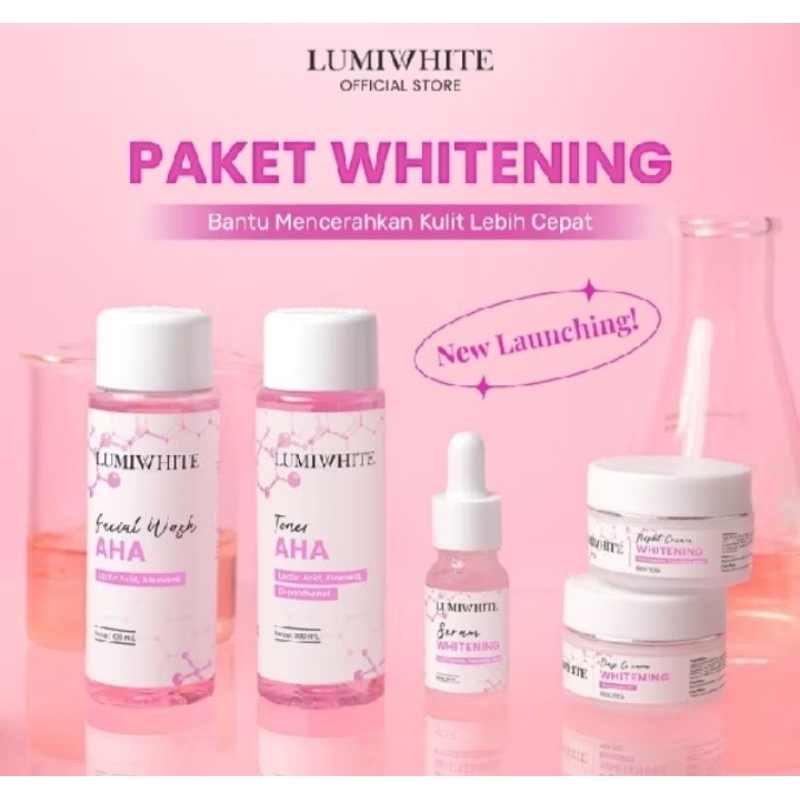 Jual LUMIWHITE -1 PAKET WHITENING SERIES LENGKAP PINK | Shopee Indonesia