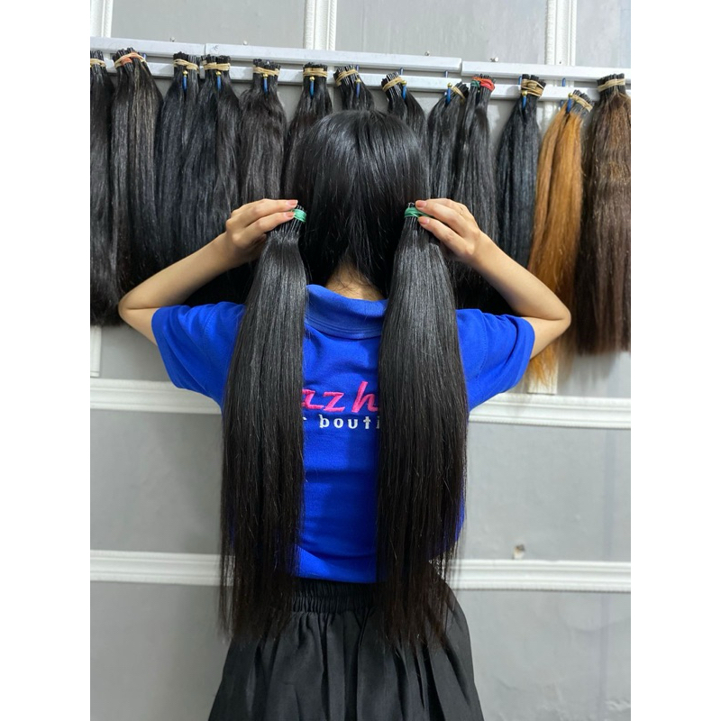 Jual Hair extension / rambut sambung 60cm - 65cm / 50 helai 100% human ...