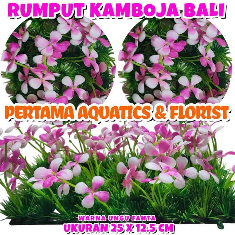 Jual Rumput Plastik Kamboja Bali Ukuran 25X12.5 Cm/ Tanaman Artificial ...