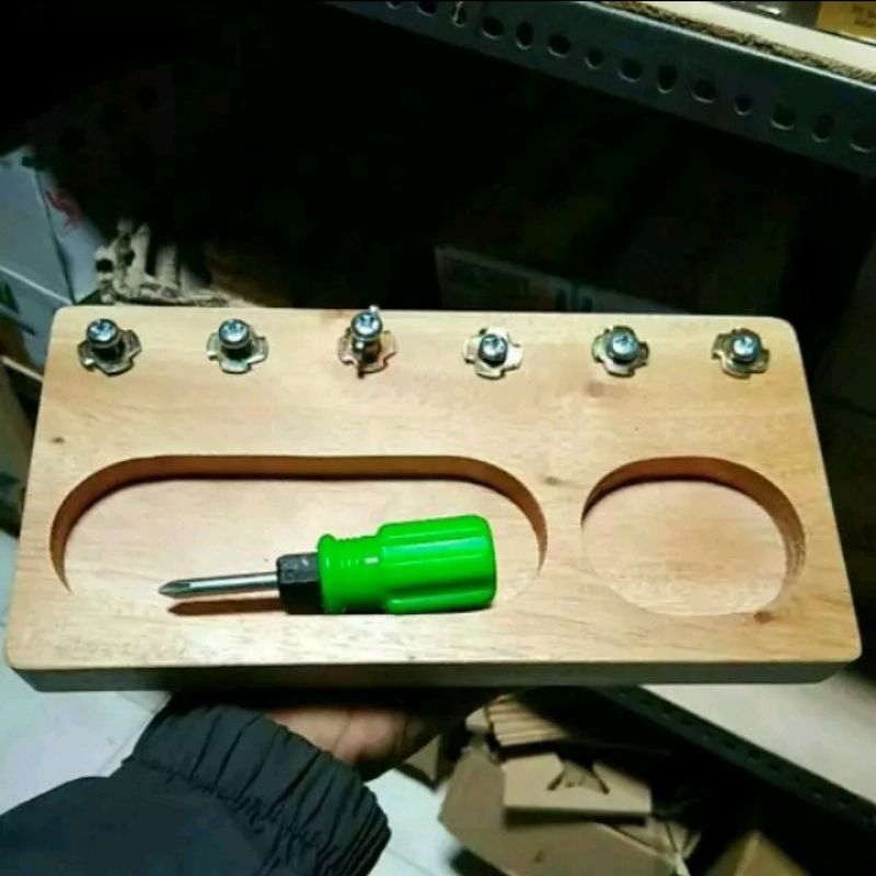 Jual Alat terapi motorik halus, screw toy, mainan fine motor, media ...