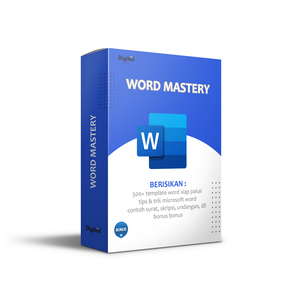 Jual MS WORD Mastery - Kuasain Microsoft Word dengan berbagai Tips Trik ...