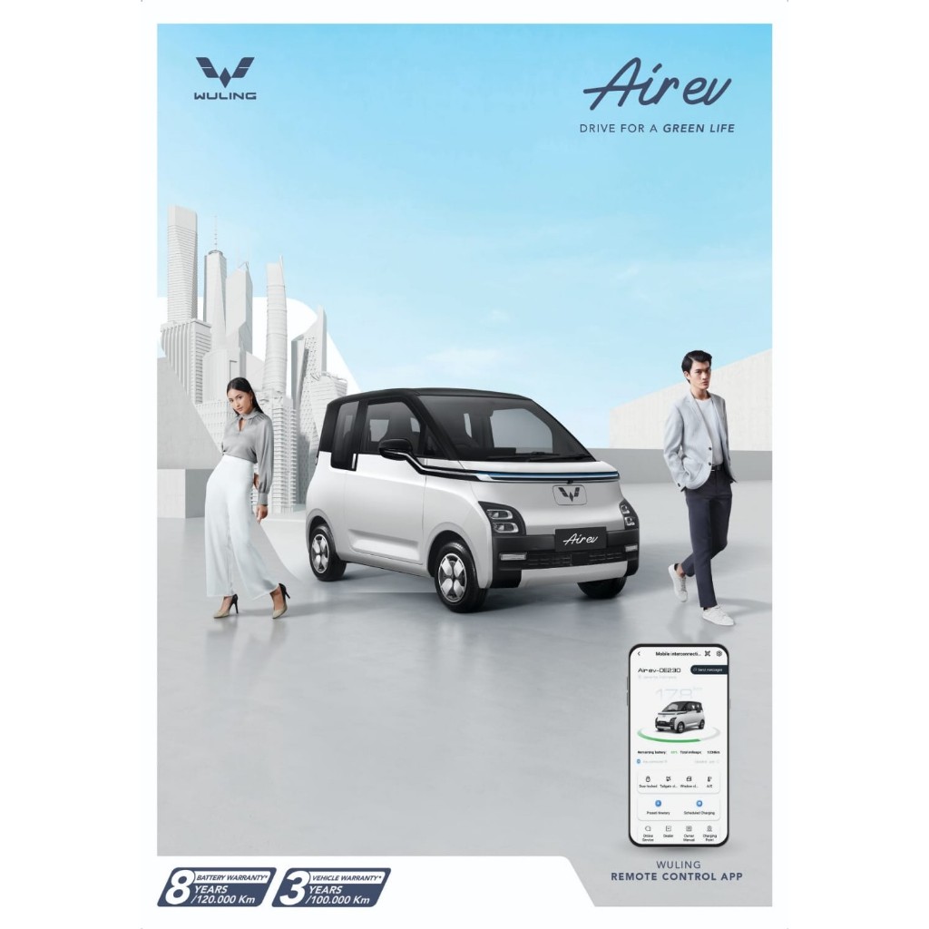 Jual Wuling Air Ev lite/long range 300KM (PUTIH,AVOCADO,BLACK, YELLOW ...