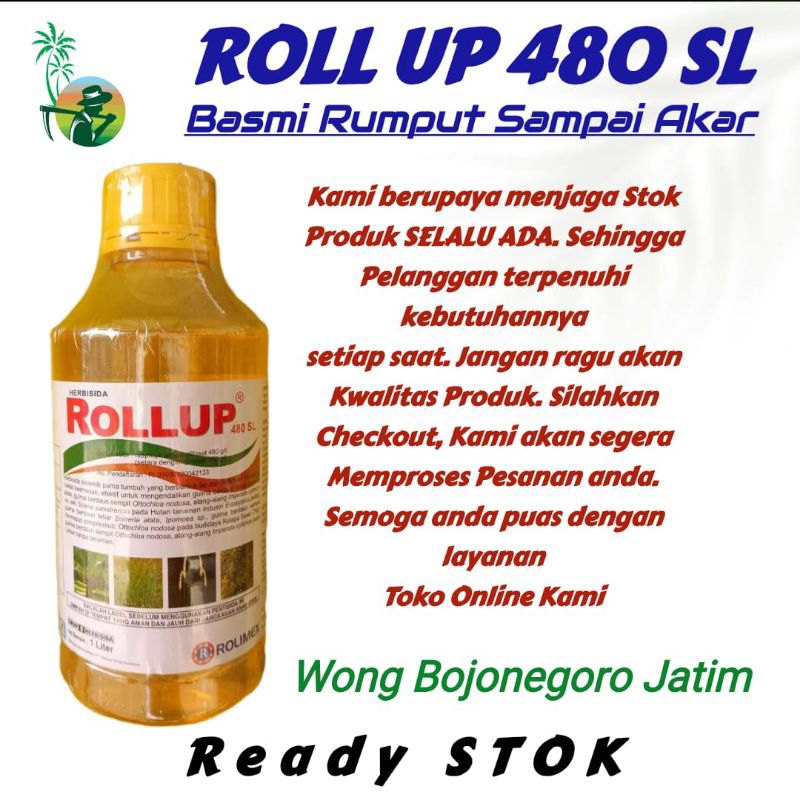 Jual ROLL UP 480 SL 1 Liter Basmi Gulma Rumput di pekarangan rumah ...
