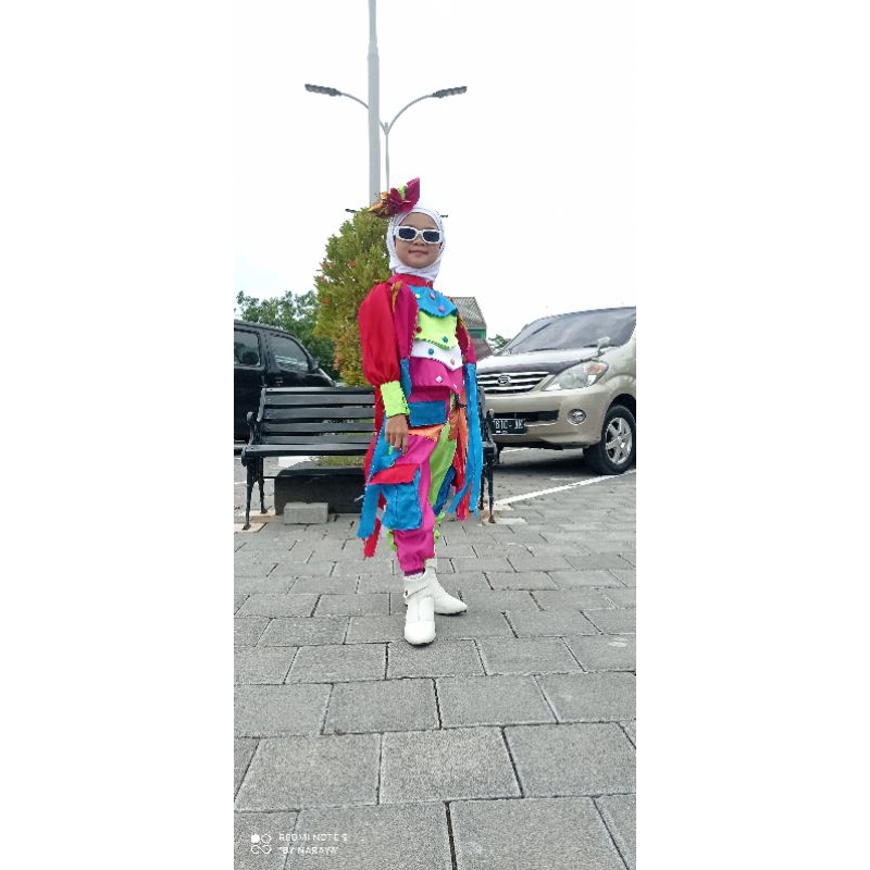 Jual Baju Fashion Show anak Tema Colorfull hijab dan non hijab casual ...