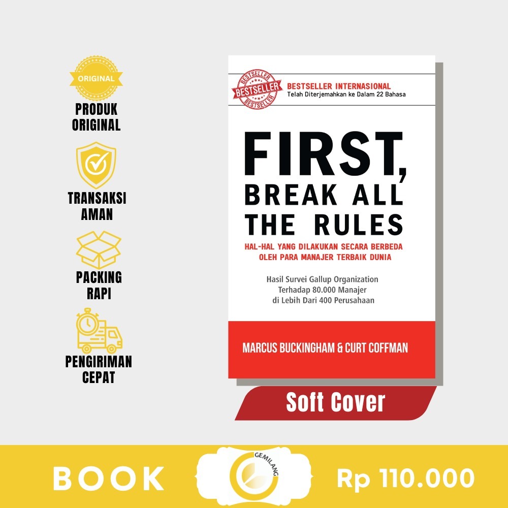 Jual First, Break All the Rules - Soft Cover | Shopee Indonesia