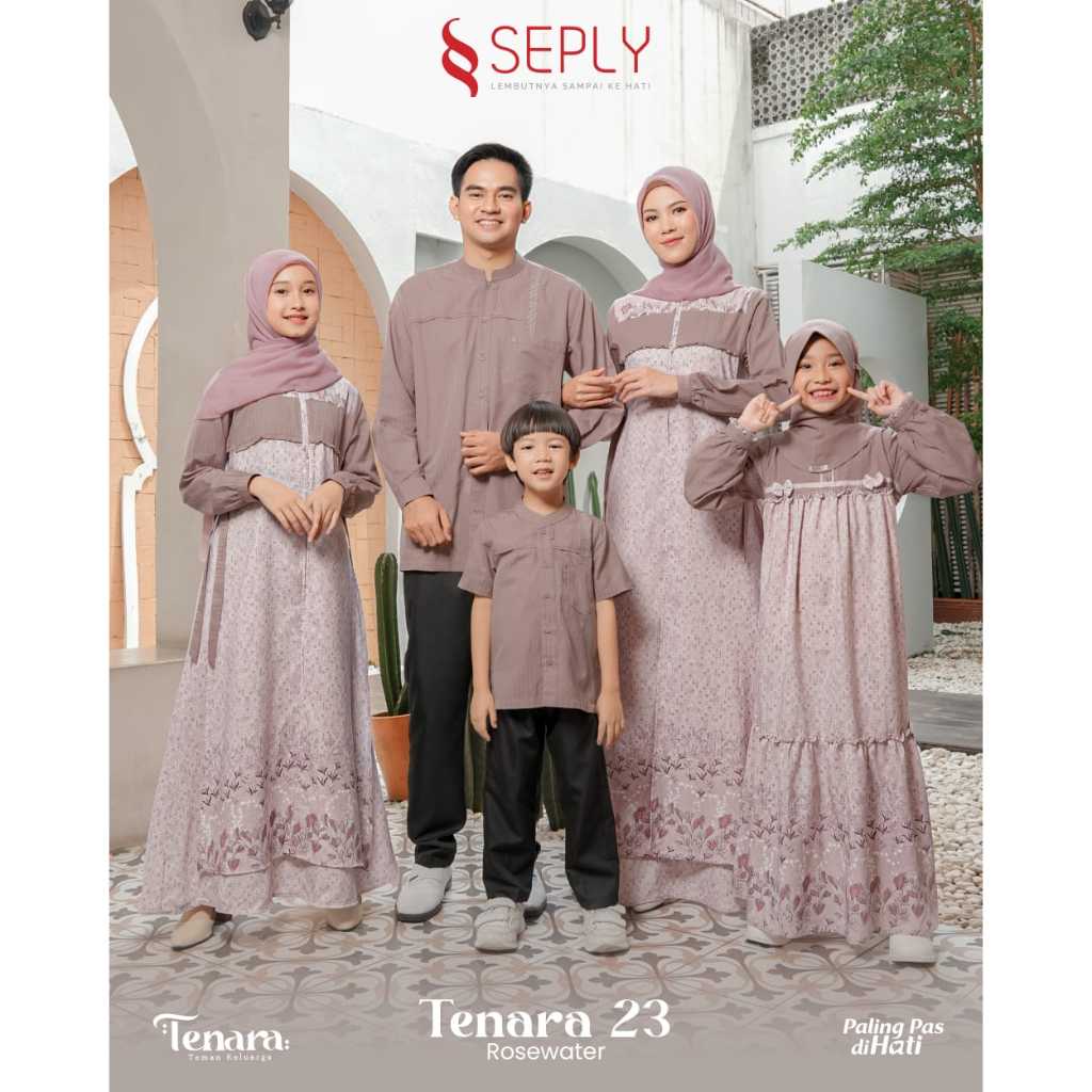 Jual Seply TENARA 23 ROSEWATER Sarimbit Keluarga Terbaru 2025/Couple ...