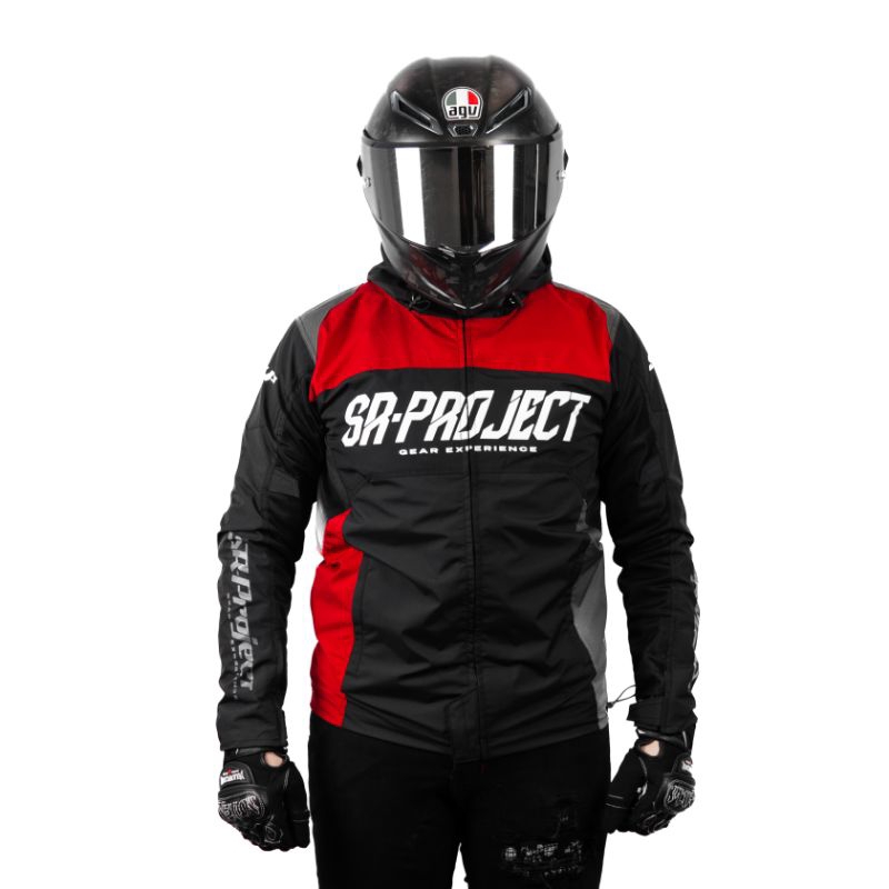 Jual JAKET SR-PROJECT AERO TECH RED-GREY | Shopee Indonesia